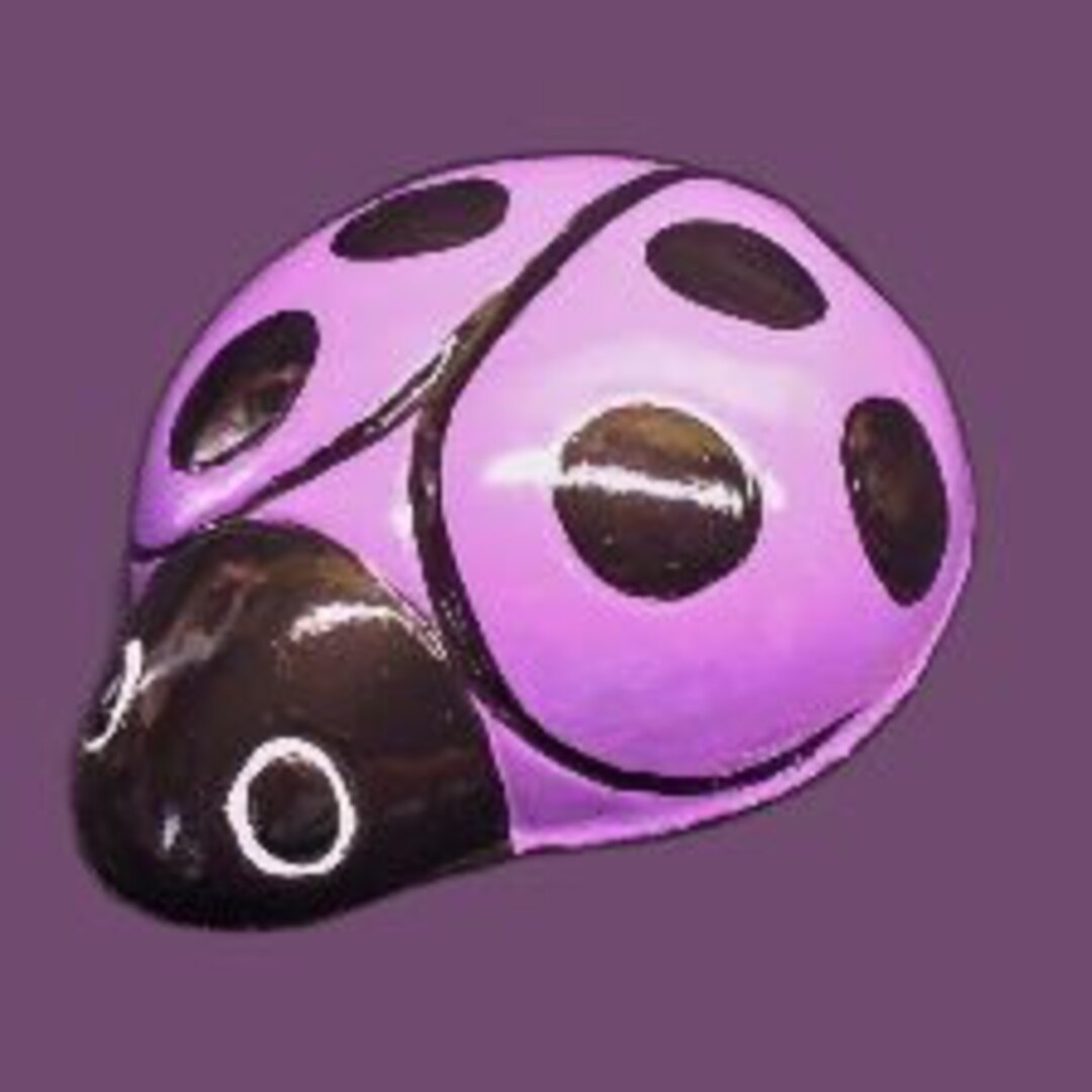 Made to Order, Ready to Paint Cement/concrete, Ladybug Rock, U Paint ...