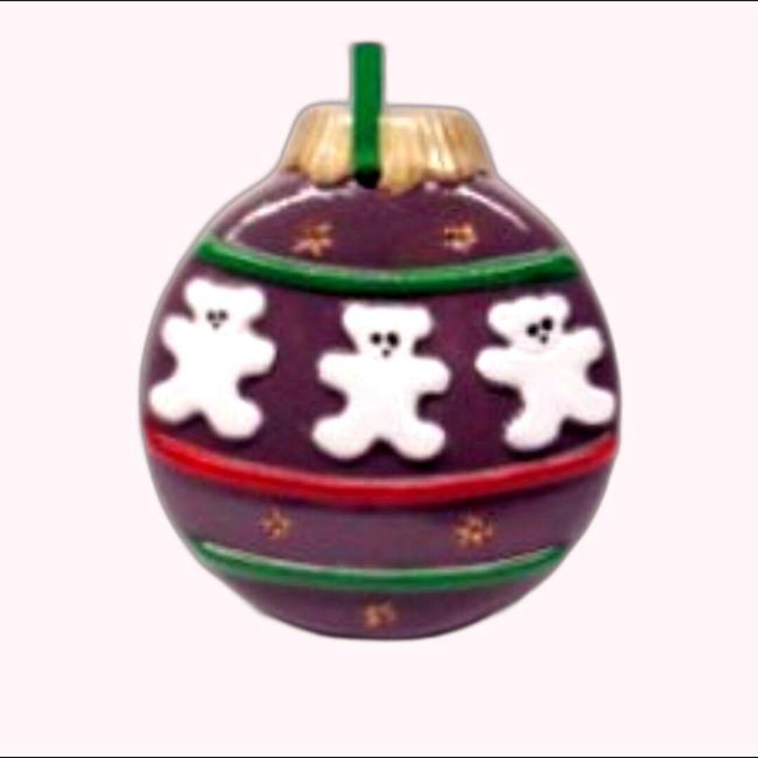 Ready to Paint Plaster Teddy Bears, Bears on Ornament, U Paint, DIY ...