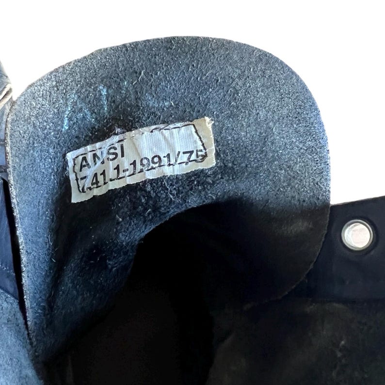 Vintage 80’s Ansi Distressed Biltrite Military Steel Toe Combat Boots ...