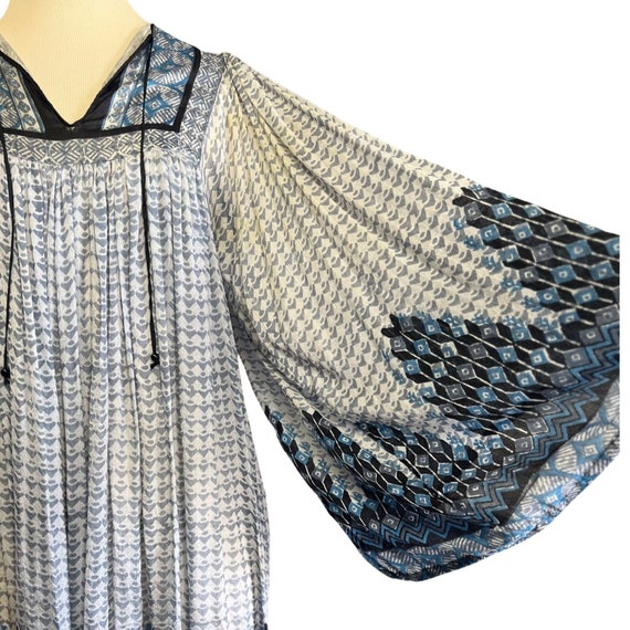 Vintage Ritu Kumar for Monsoon Silk India Block Print… - Gem