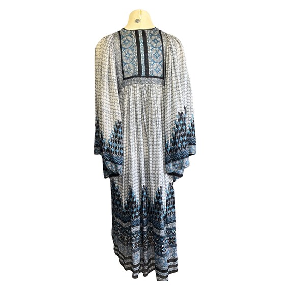 Vintage Ritu Kumar for Monsoon Silk India Block Print… - Gem
