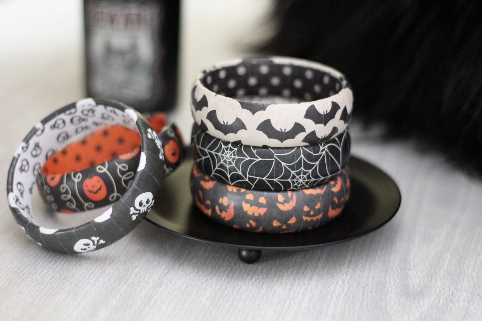 Halloween Bracelet Halloween Jewelry Stacking Bracelets | Etsy