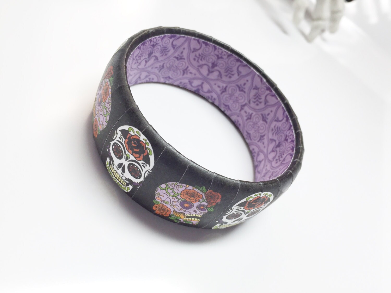 Sugar Skull Bracelet Sugar Skull Jewelry Day of the Dead | Etsy