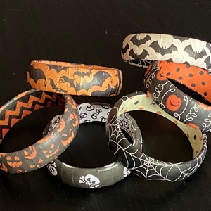 Halloween Bracelet Halloween Jewelry Stacking Bracelets Halloween Gift ...