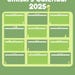 2025 Smiski Themed Calendar Printable | Kawaii Desk Calendar | Digital ...
