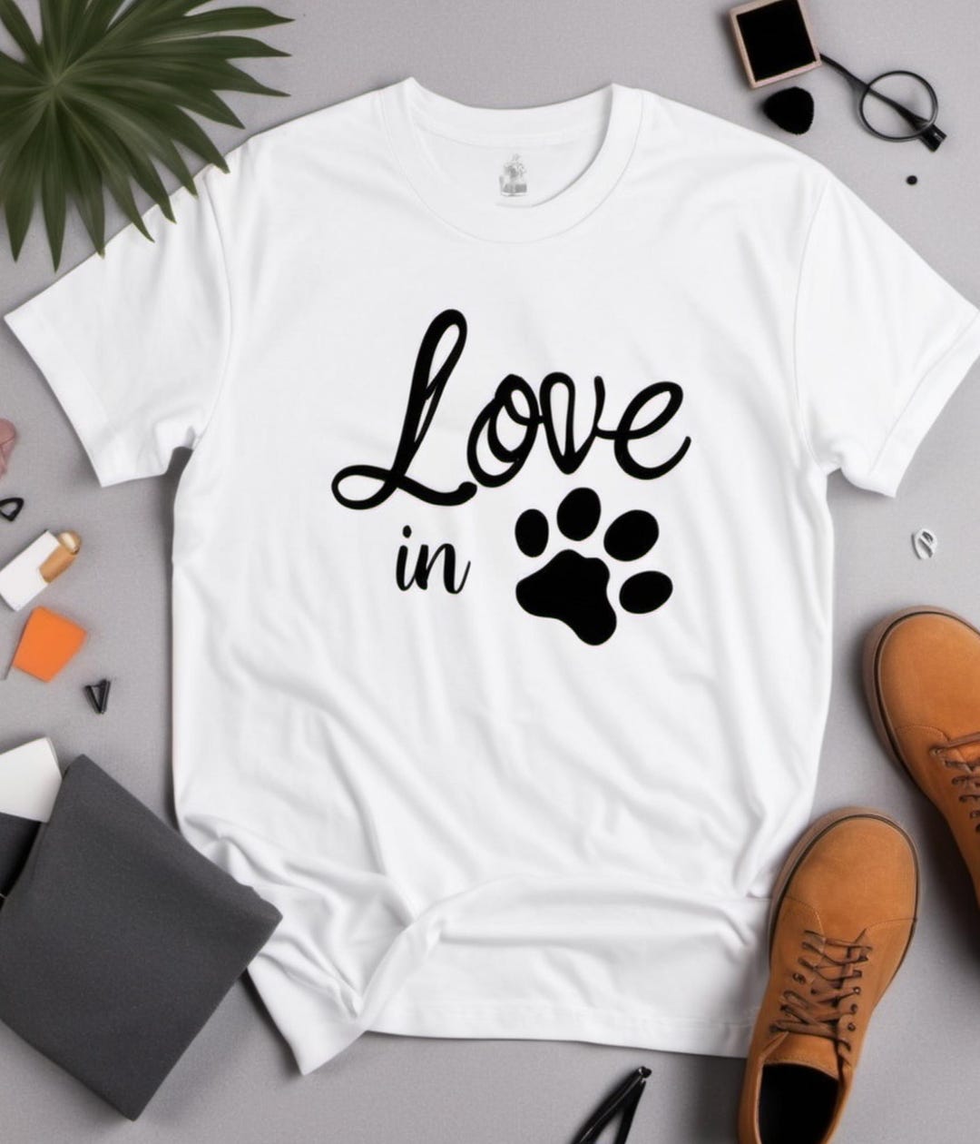 Love Paw Print SVG Bundle | Dog & Cat Paw Print Digital Art | Pet Lover ...