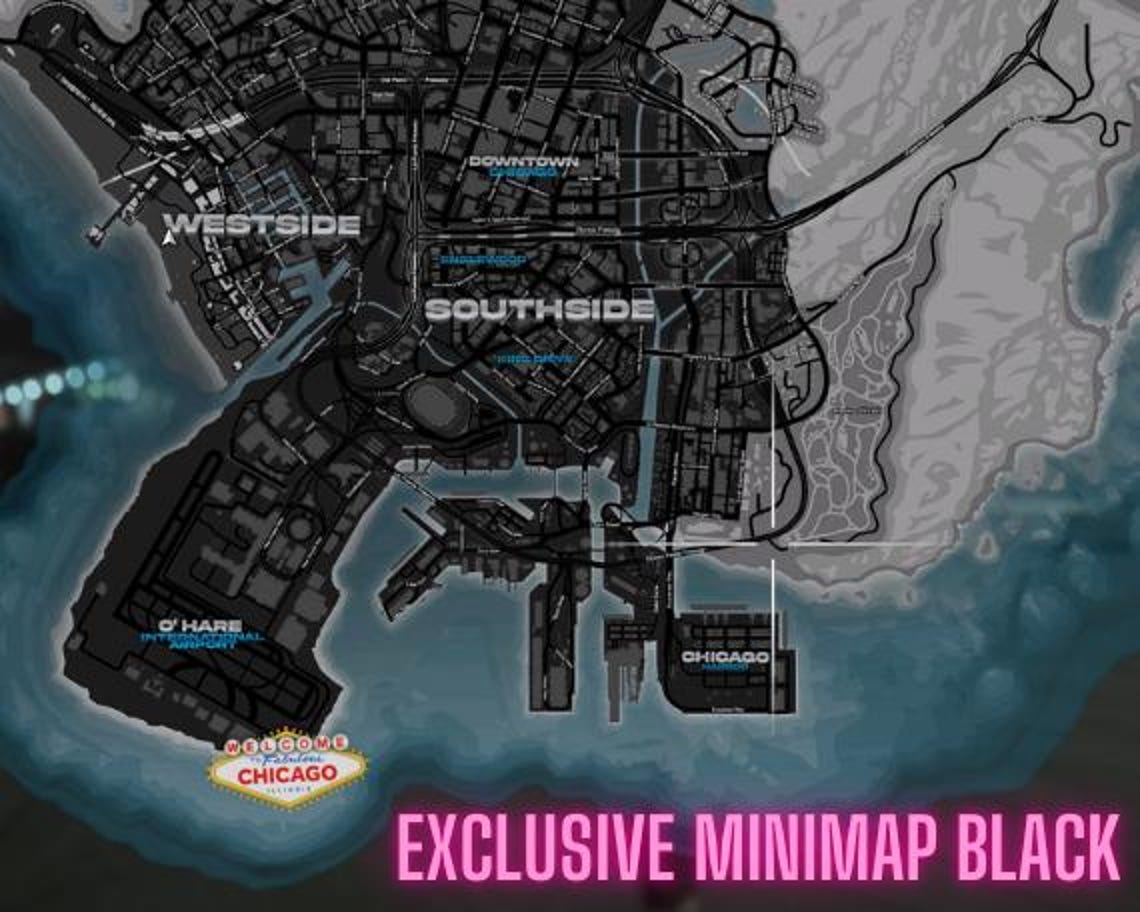 Black Chicago Minimap Fivem Ready - Etsy