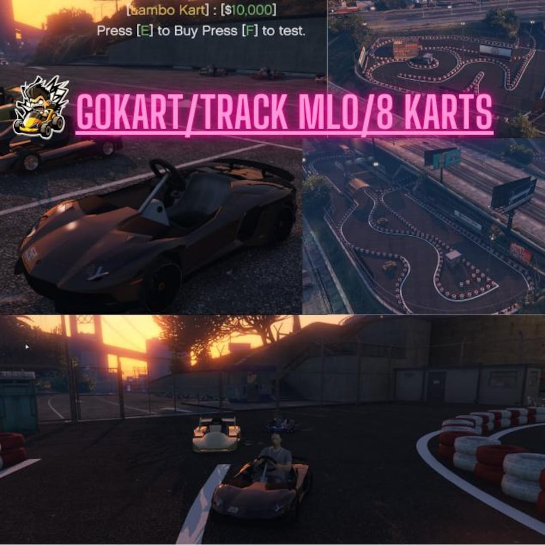 Fivem MLO Gokart Track With 8 Gokarts | Fivem Ready MLO for ESX Roleplay Racing - Etsy