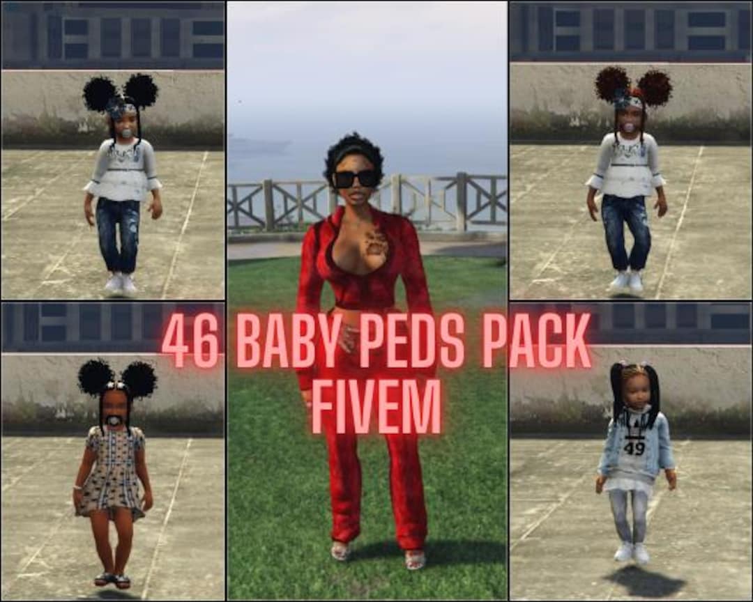 46 Baby Peds Pack Fivem | Fivem Ready Baby Peds | Custom Baby Peds ...