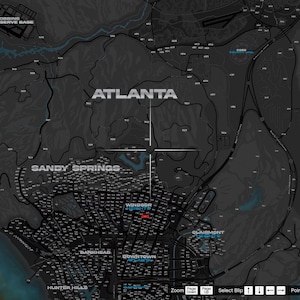 Black Atlanta Minimap Fivem Ready With Postals - Etsy