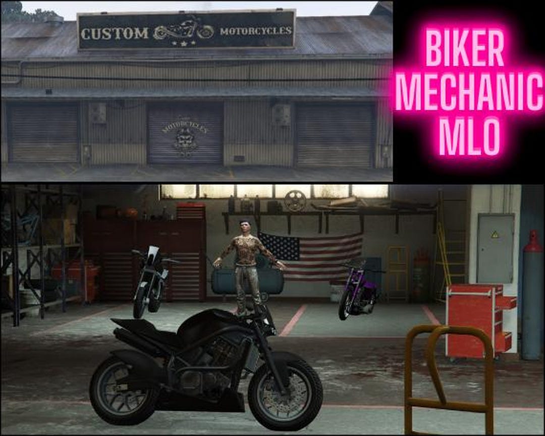 FiveM Biker Mechanic Shop MLO: Custom Motorcycle Garage - Etsy France