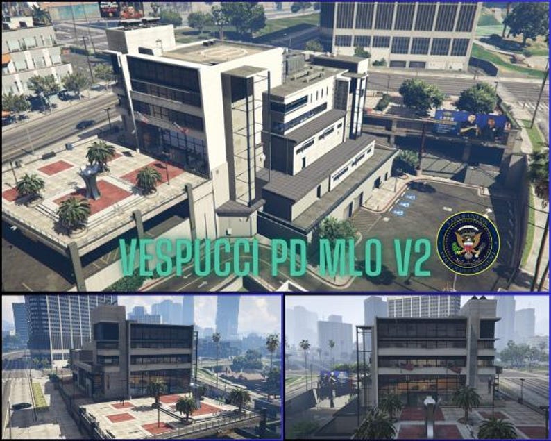Vespucci PD MLO V2 | Fivem Ready Police Department Mlo | Drag & Drop ...