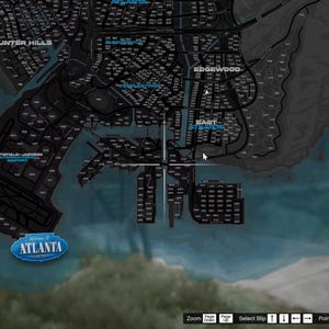 Black Atlanta Minimap Fivem Ready With Postals - Etsy