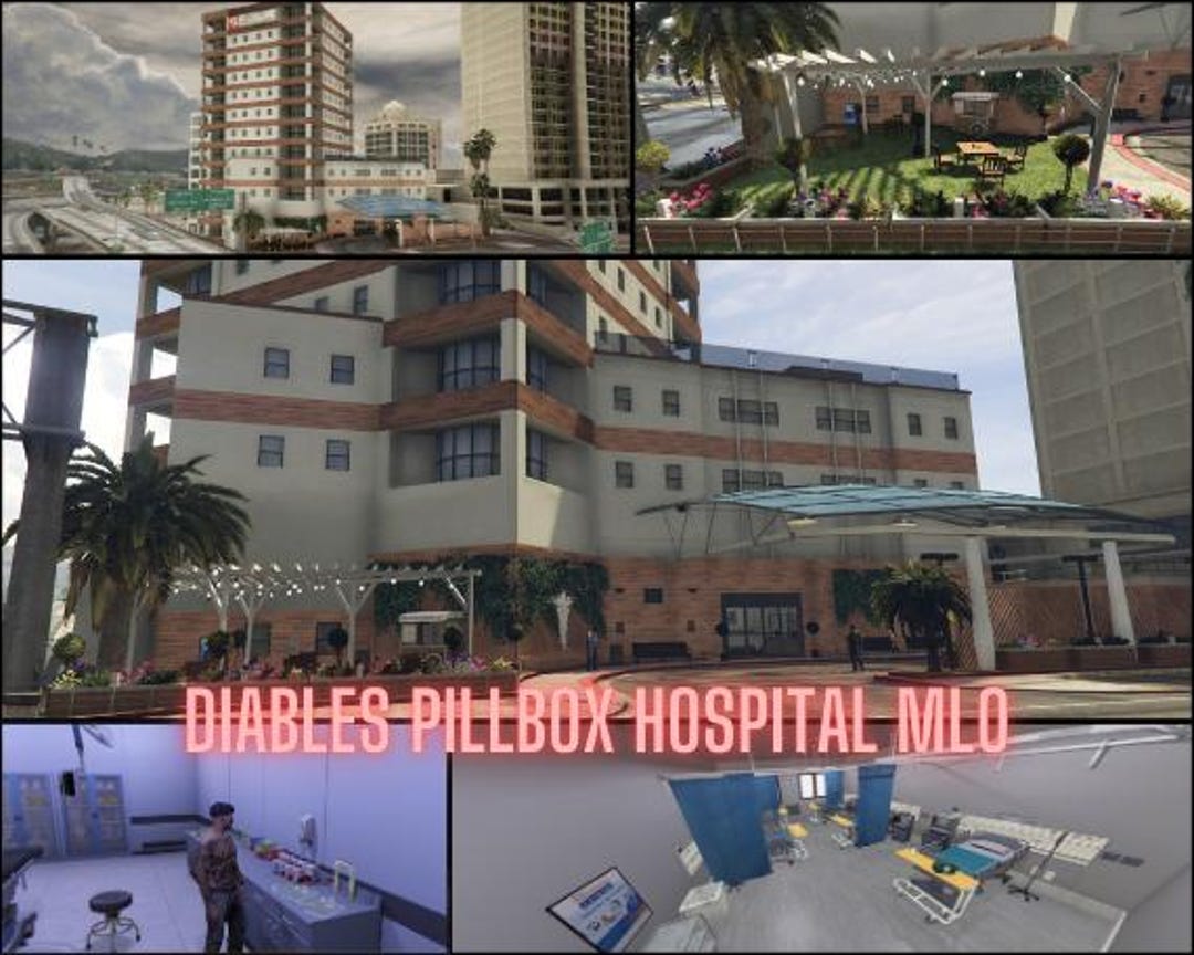 Diables Pillbox Hospital MLO | Realistic EMS Fivem Hospital MLO | Fivem ...