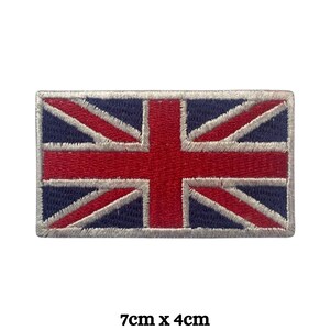 Union Jack National Flag Embroidered Patch - Iron-on or Sew-on for ...