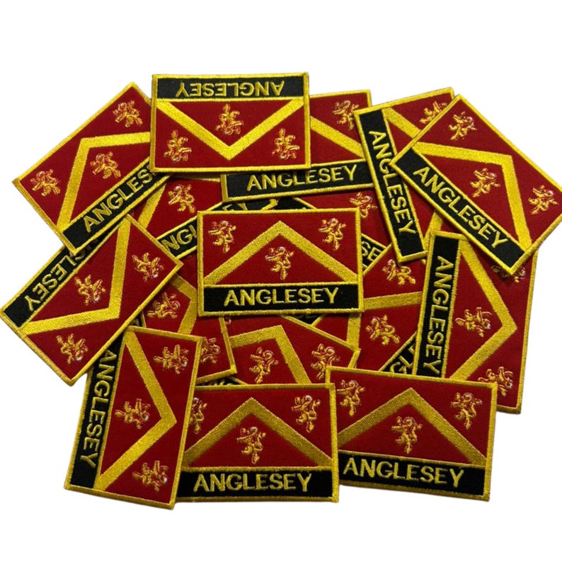 UK County Flag Patch – Embroidered Iron-on or Sew-on Badge Applique ...