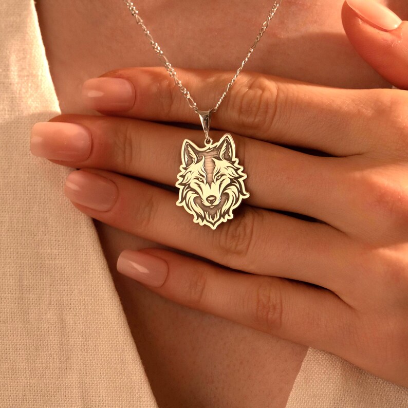 Silver Wolf Pendant Necklace - Animal Spirit Jewelry - Wilderness Gift ...
