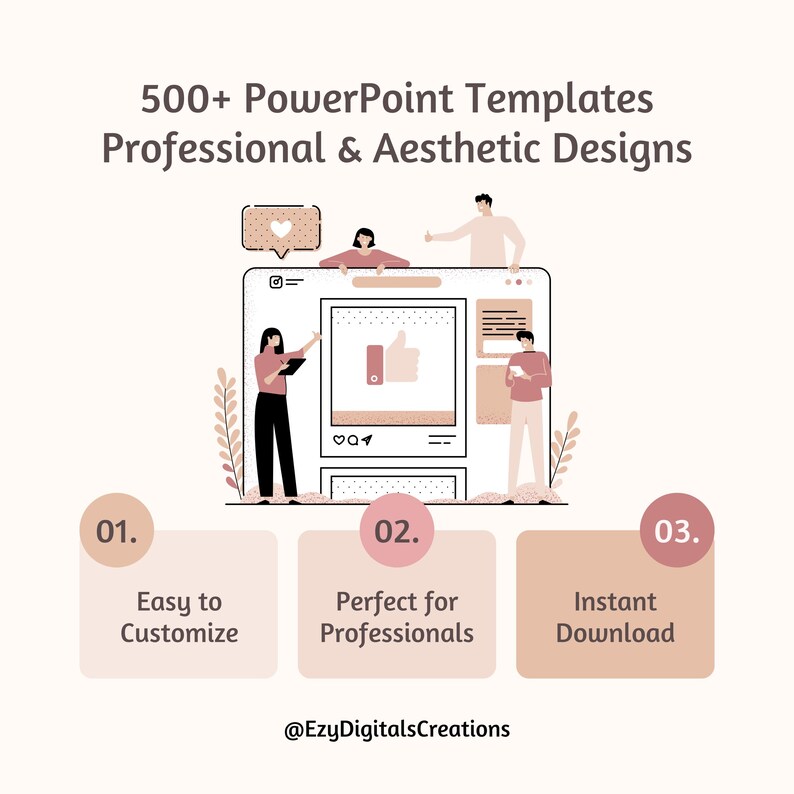 500+ Powerpoint Premium Templates – Professional & Aesthetic Designs - Etsy