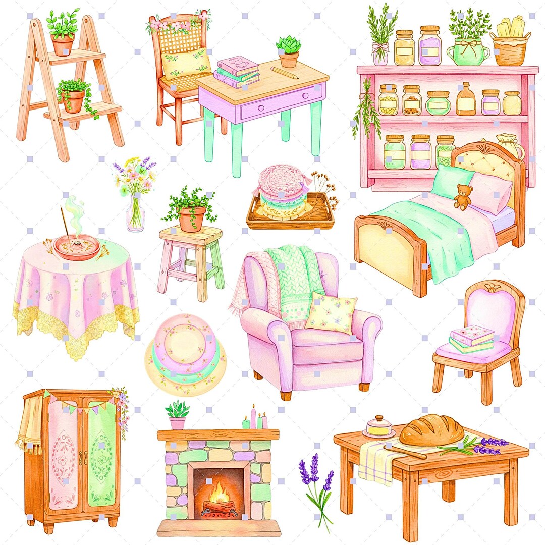 Boho Spring Clipart Watercolor Spring PNG, Boho Vibes, Floral Spring ...