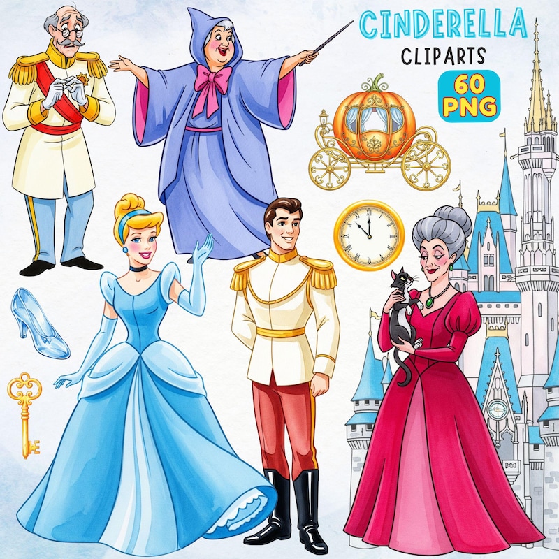 Cinderella Png Pack - Etsy