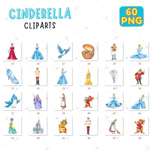 Cinderella Watercolor Clipart, Cinderella Princess PNG, Glass Slipper ...