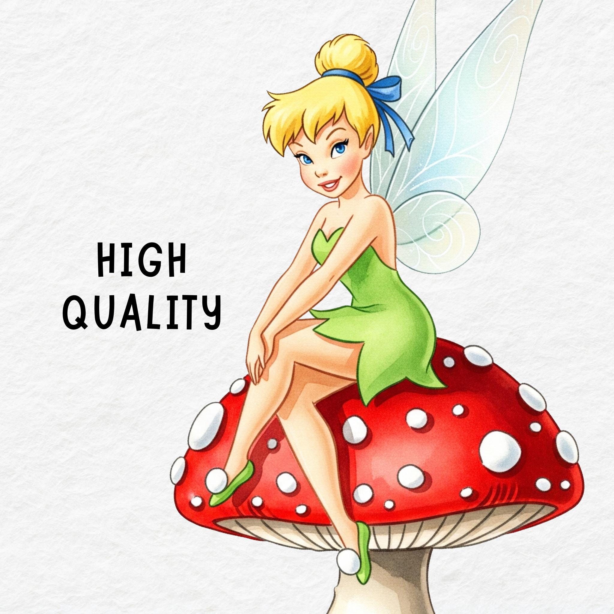 Tinker Bell Watercolor Clipart PNG, Watercolor Princess, Tinker Bell ...