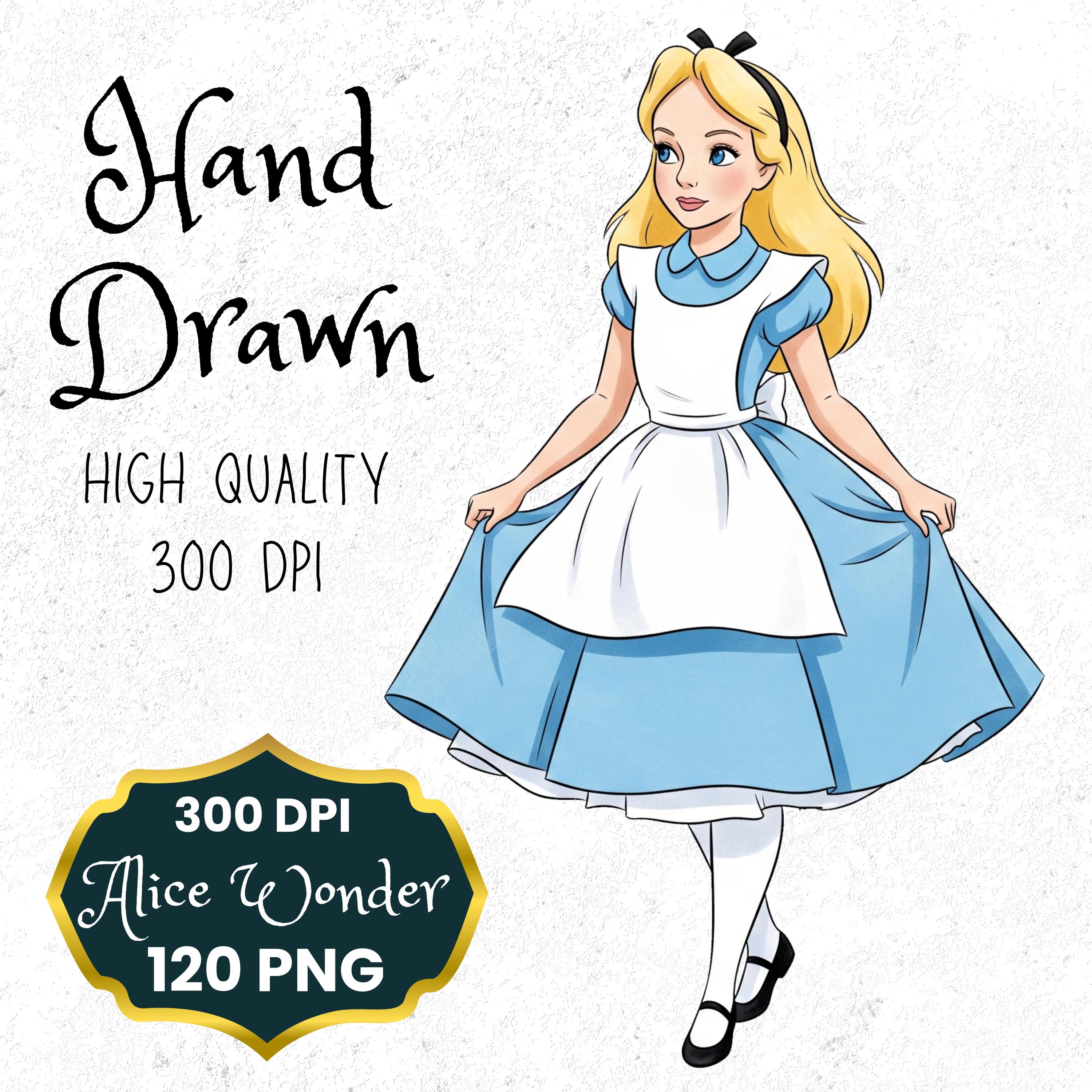 Alice in Wonderland Clipart, Alice PNG, Cheshire Cat, Mad Hatter, Tea ...