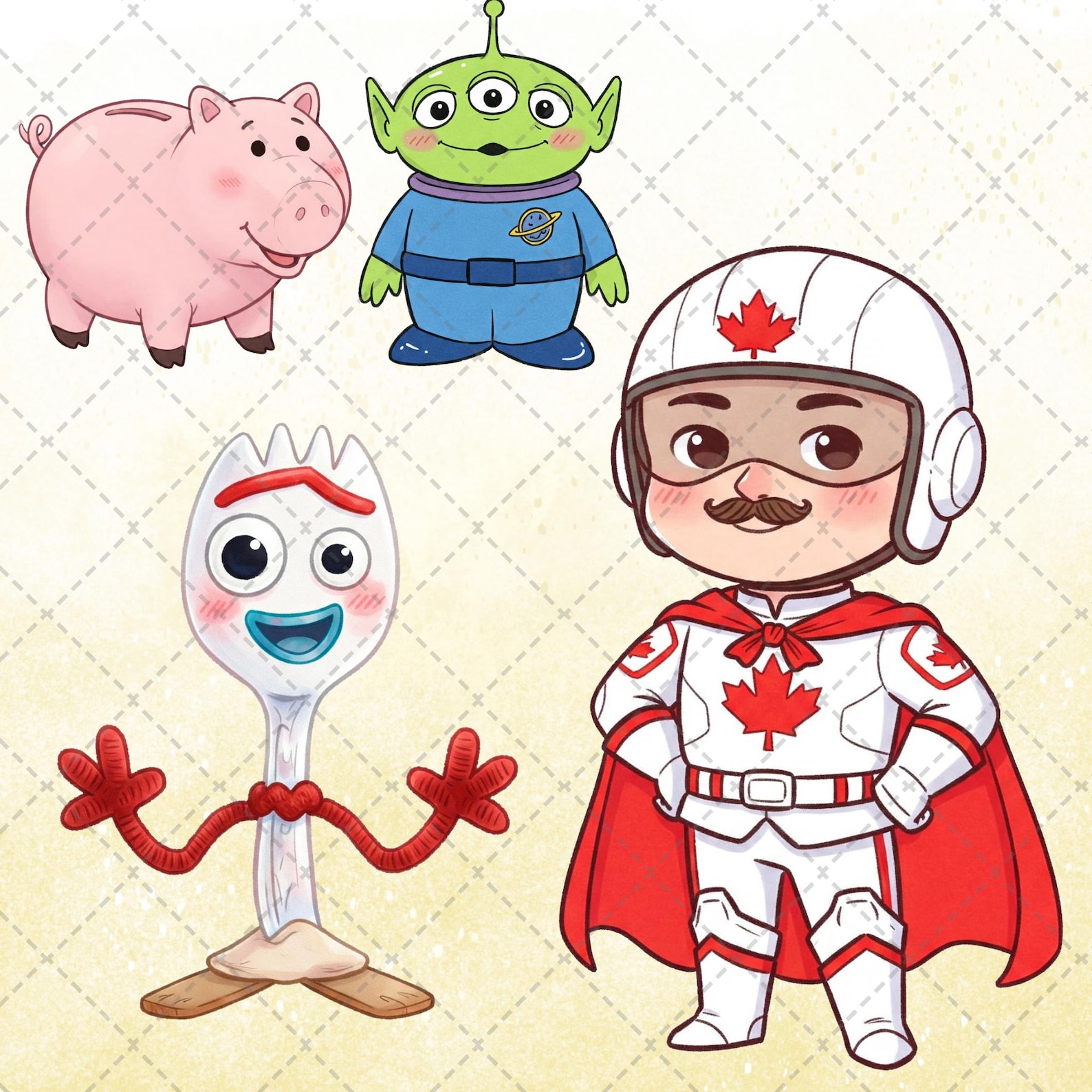 Toy Story Watercolor Clipart, 16 PNG Cute Cliparts, Woody, Buzz ...