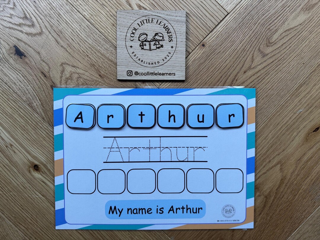Personalised Velcro and Tracing Name Sheet, Name Recognition, Learning ...
