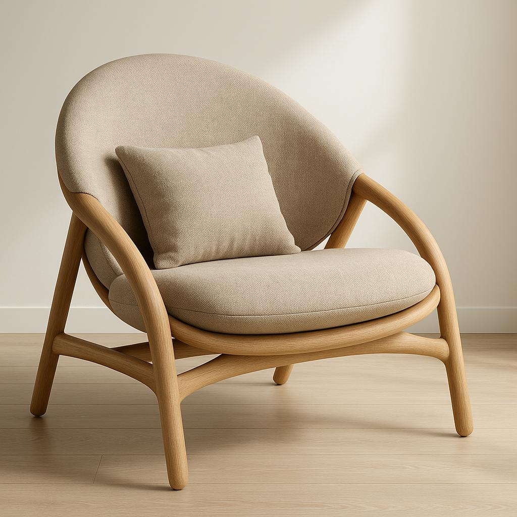Foldable Japandi Lounge Chair DIY Plan: Minimalist Woodworking ...
