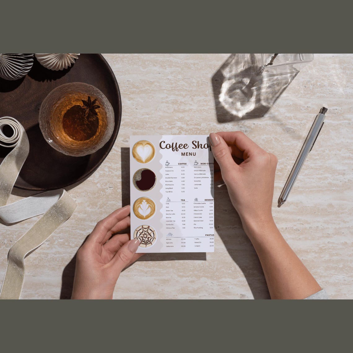 Editable Coffee Shop Menu Aesthetic Coffee Shop Menu - Etsy