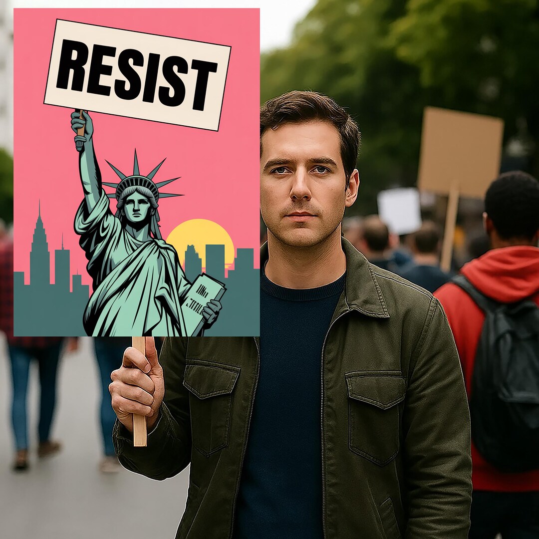 Resistance Protest Sign Printable, Activist Poster (digital Download ...