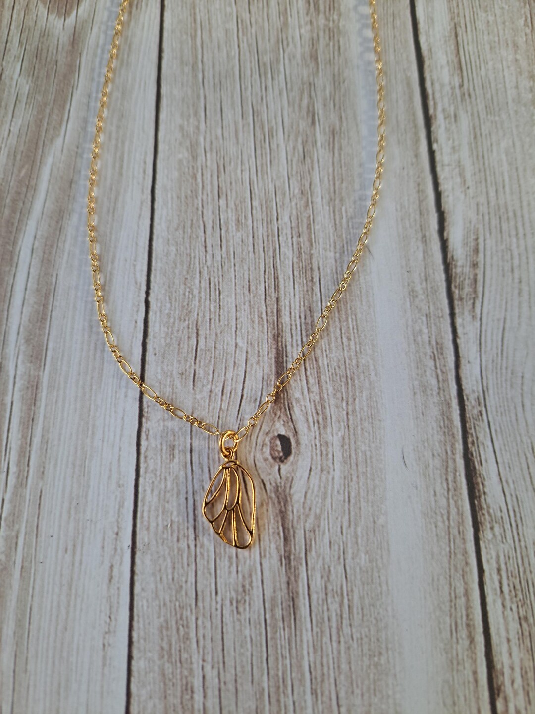 Gold Filigree Butterfly Wing Necklace: Nature Jewelry - Etsy
