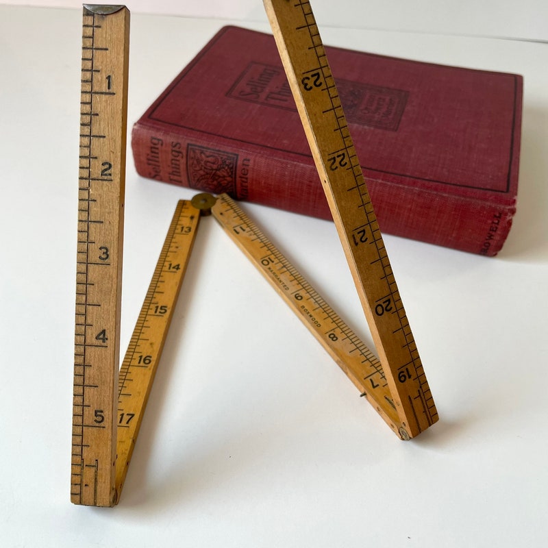 Folding Wood Ruler - Etsy