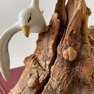 Vintage Large Ceramic Flying Seagull on Chunk of Wood Very - Etsy