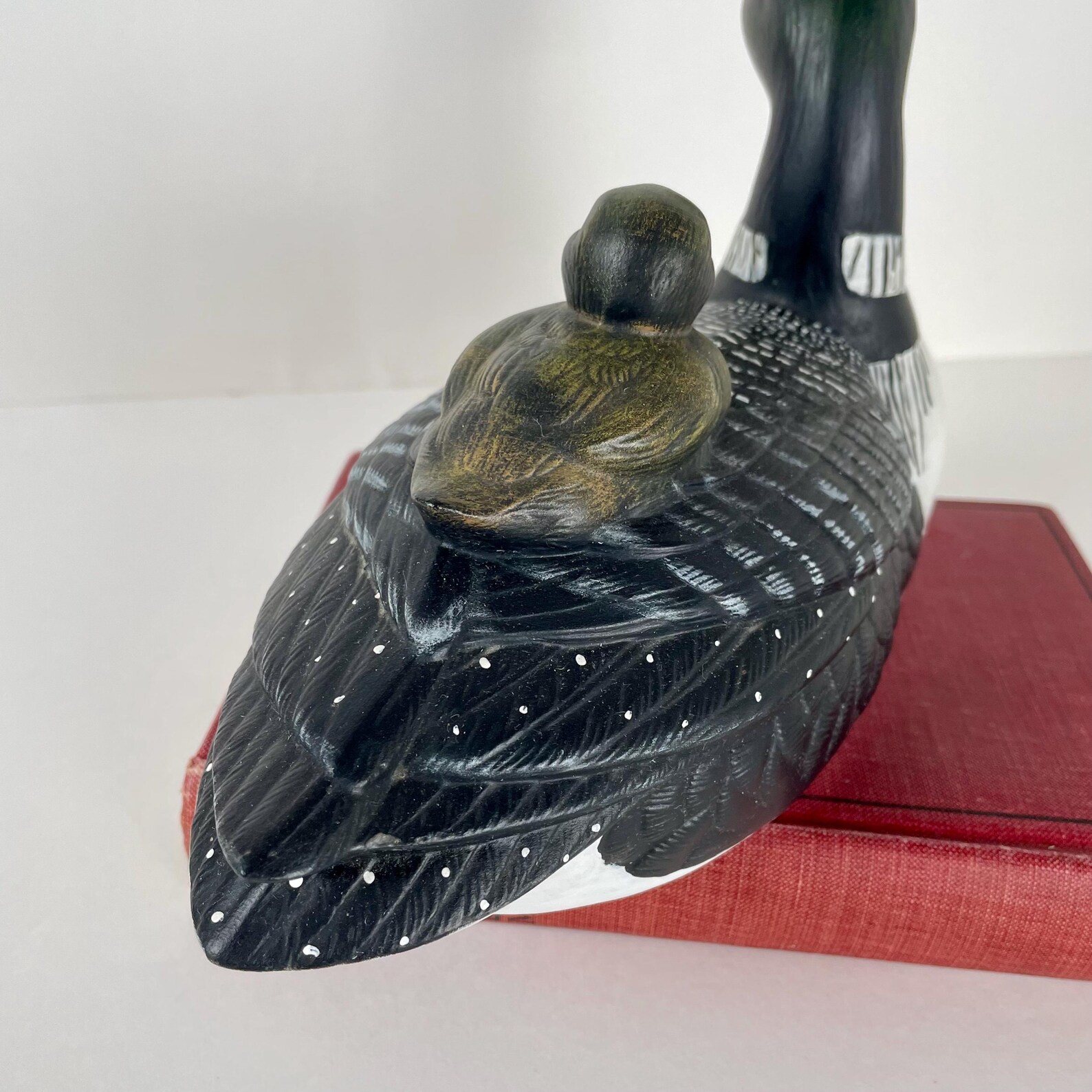 Vintage Large Ceramic Loon With Baby, Hand Painted Hobby Piece - Etsy
