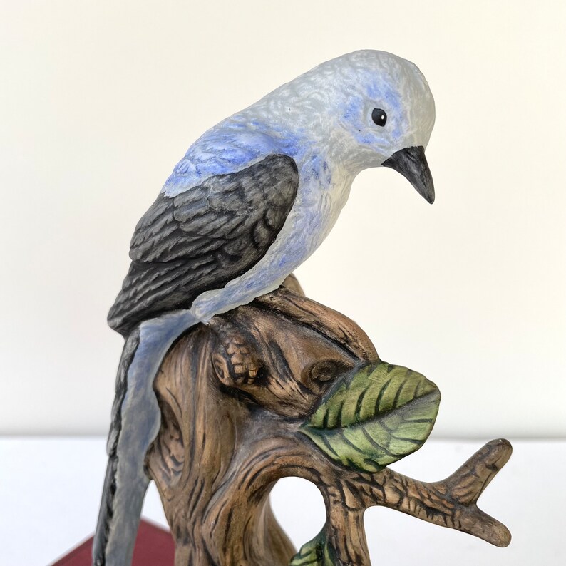 Vintage Ceramic Hobbyist Bird on a Tree, With a Very Long Tail, Signed ...