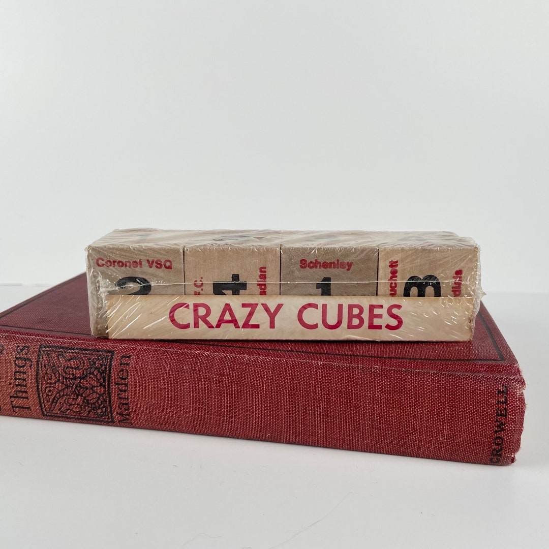 Vintage Crazy Cubes, Wood Block Bar/drinking Game, NOS Sealed Unused - Etsy