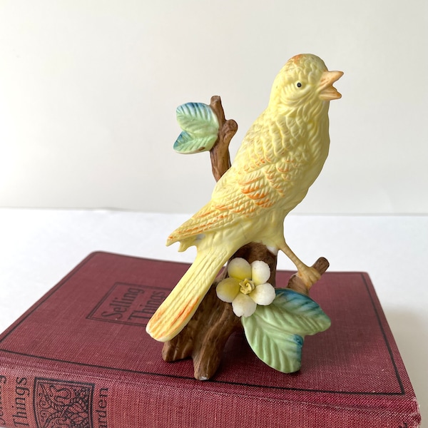 Yellow Bird Figurine - Etsy