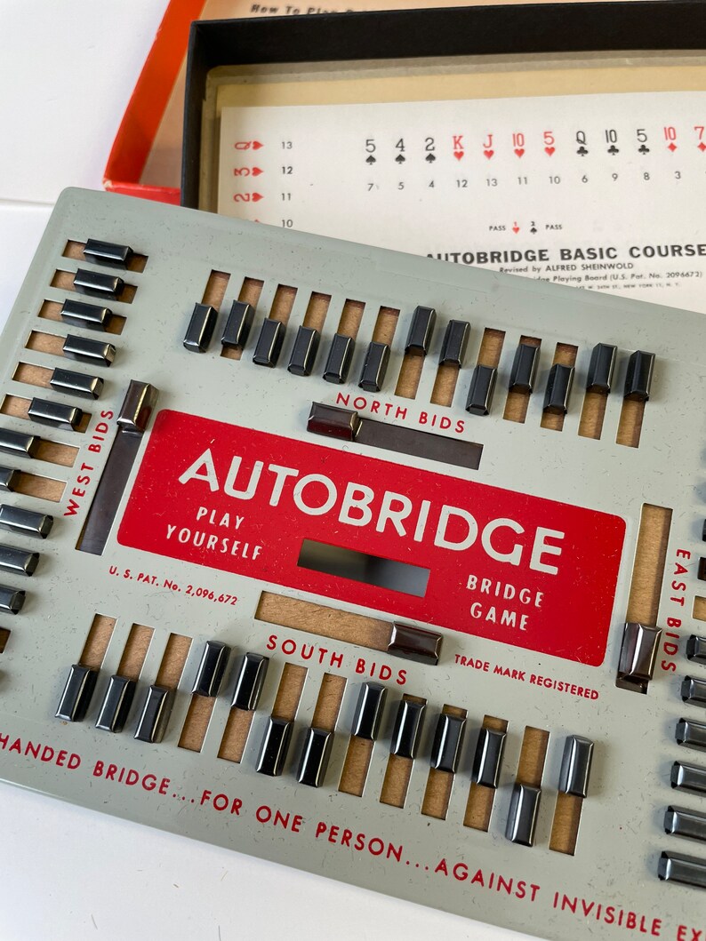 Vintage Autobridge 1959 Game Play Bridge by Yourseld Become - Etsy