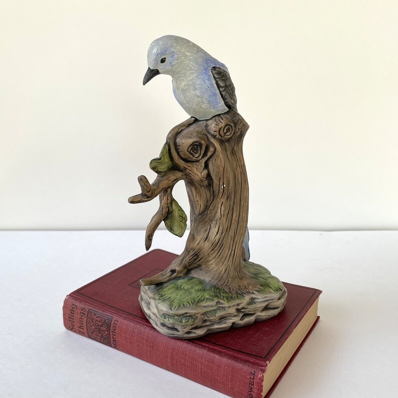 Vintage Ceramic Hobbyist Bird on a Tree, With a Very Long Tail, Signed ...
