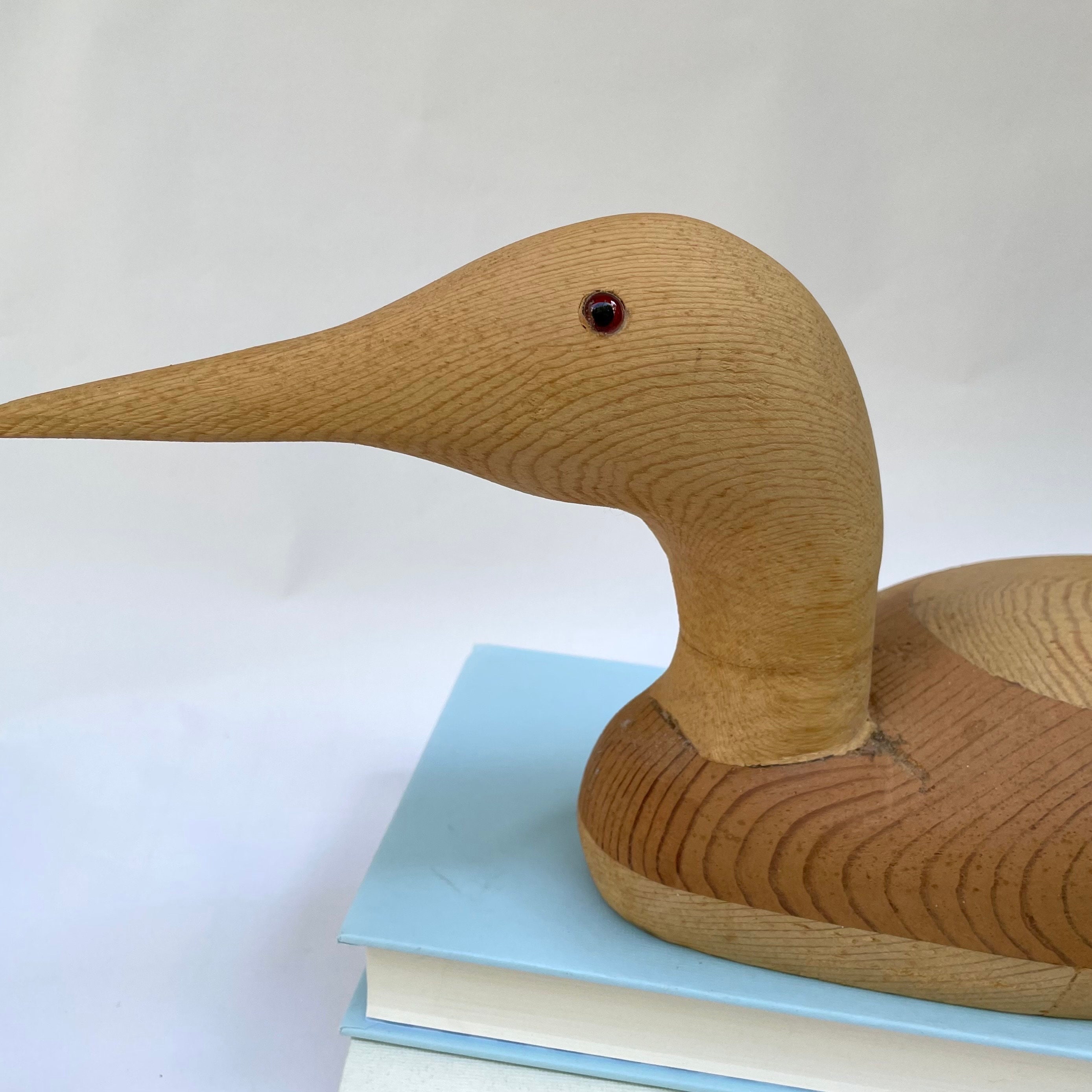 Vintage Hand Carved Loon Decoy Figure Unfinished / Unpainted - Etsy