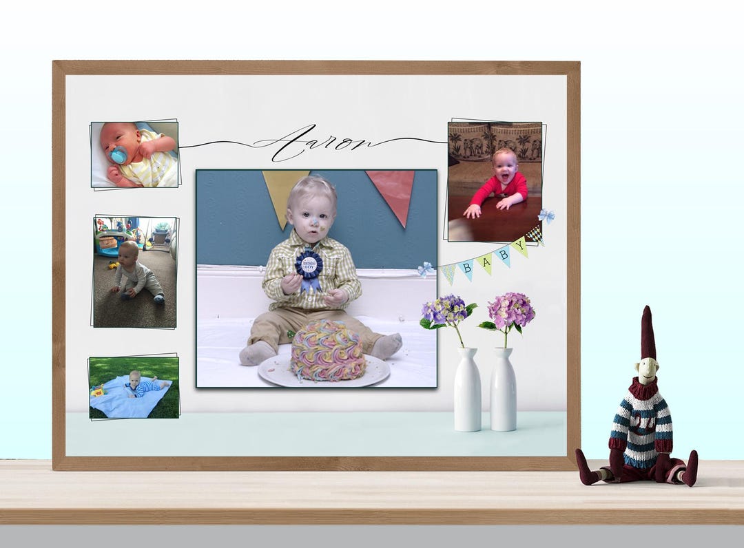 Personalized First Year Printable Wall Art - Etsy