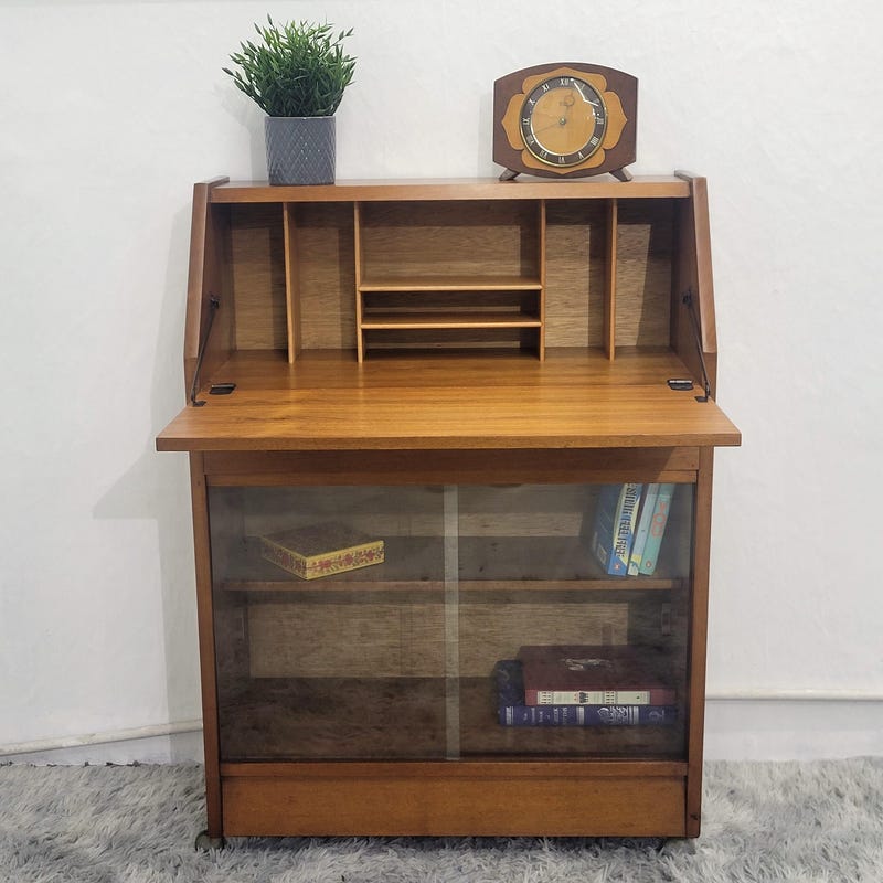 Writing Bureau Bookcase - Etsy UK