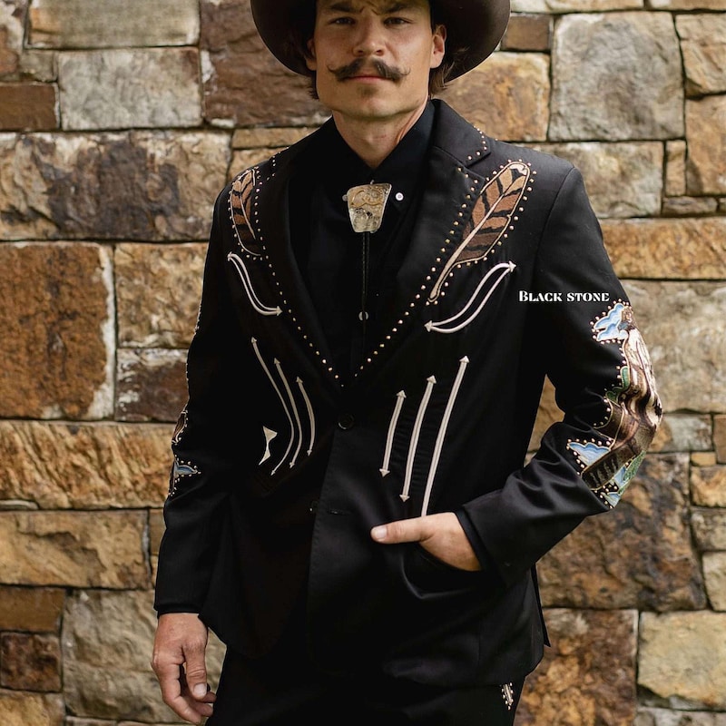Mens Rhinestone Cowboy Suit - Etsy
