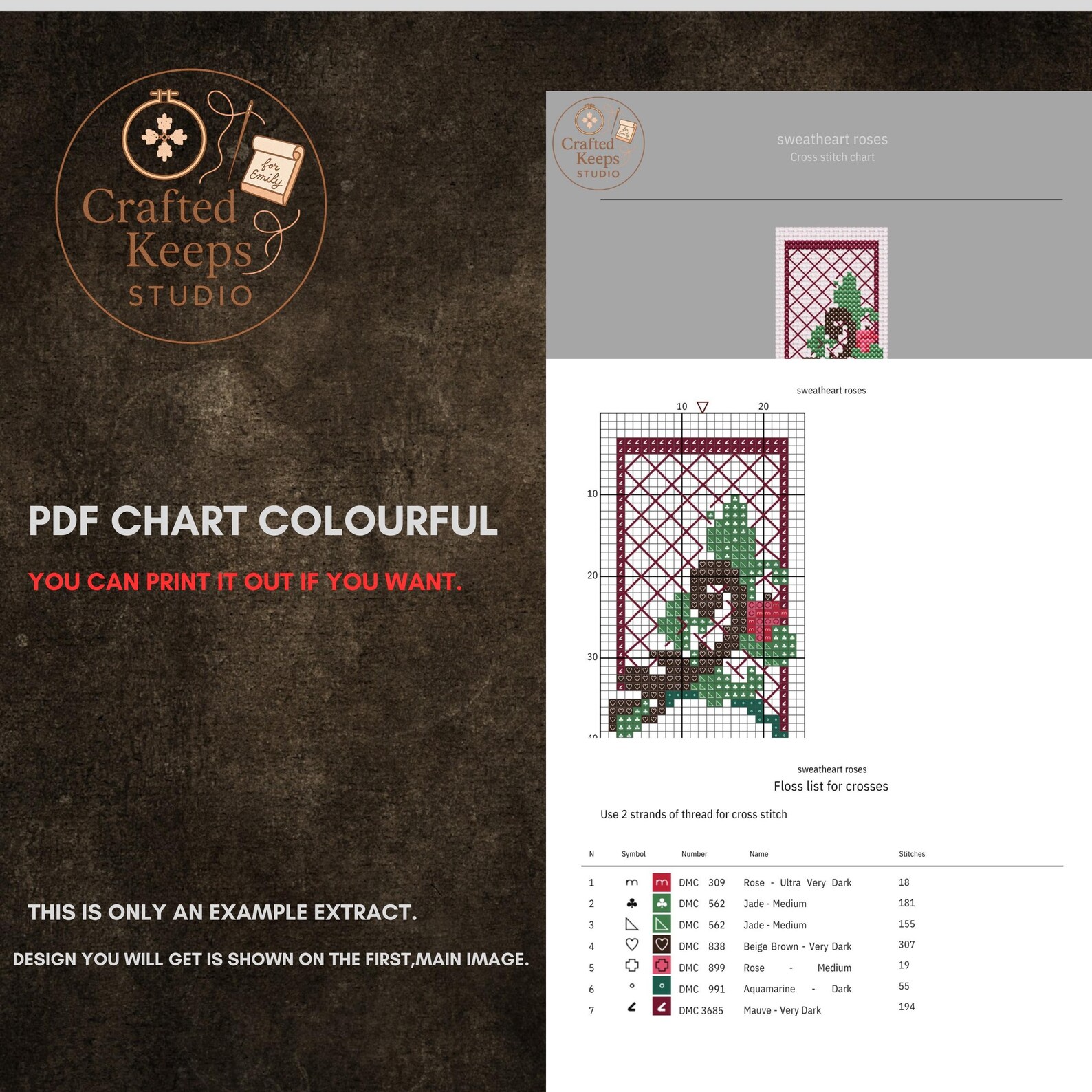 Set of 6 Bookmark Cross Stitch Pattern Bundle|cute Vertical Bookmarks ...