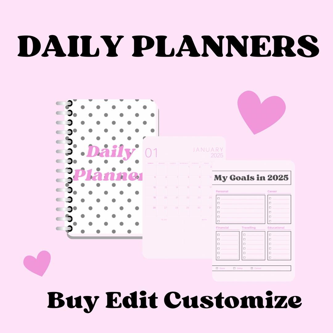Polka Dots Daily Planner | Girly and Cute Way to Organise Your Plans ...