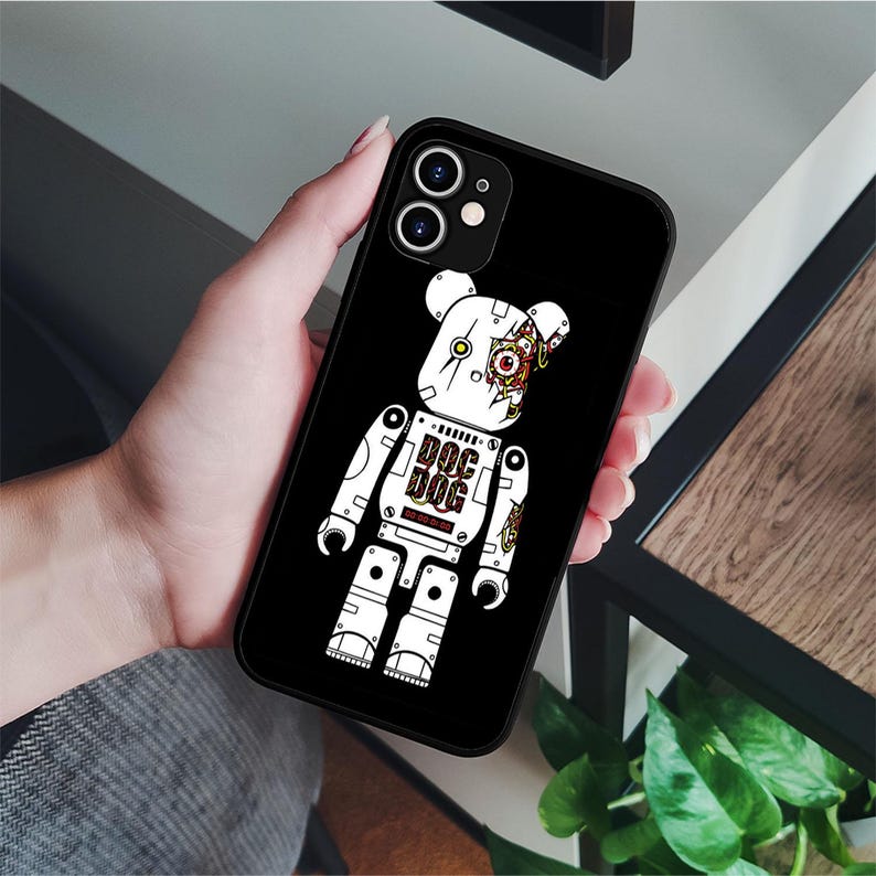 Robot Bear Case for iPhone 16 Pro, 15, 14, 13, 12, Samsung S23, S24FE ...