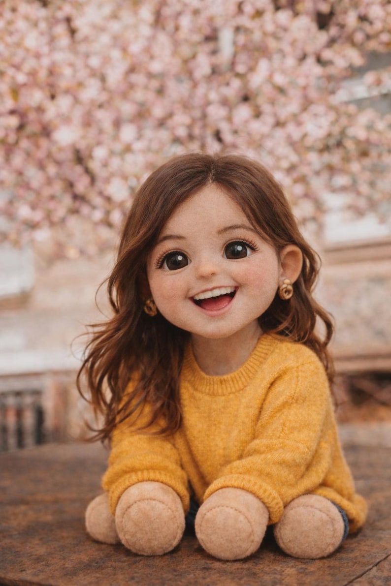 Custom Digital Plush Toy Portrait From Photo, Personalized Cartoon ...