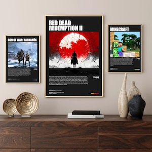 Custom Set of 3 Gaming Posters, Printable Gaming Poster, Set of 3 Art ...